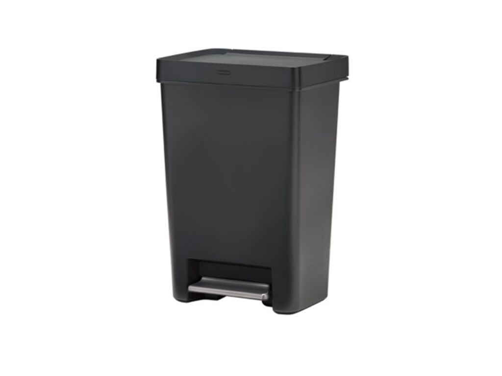 CUBO BASURA PEDAL PREMIER SERIES 47 L. GRIS OSCURO – Todo Para Tu Hotel