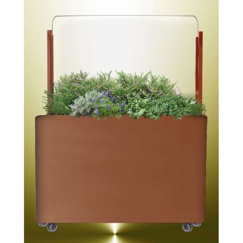 Floreira Separador De Aço E Panel Policarbonato | Todo para tu hotel